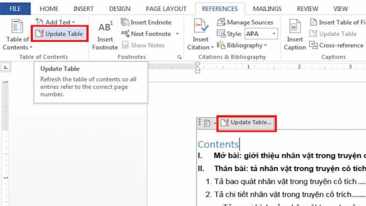 Cách tạo mục lục trong Word tự động cho Word 2010, 2016 và 2019 ...